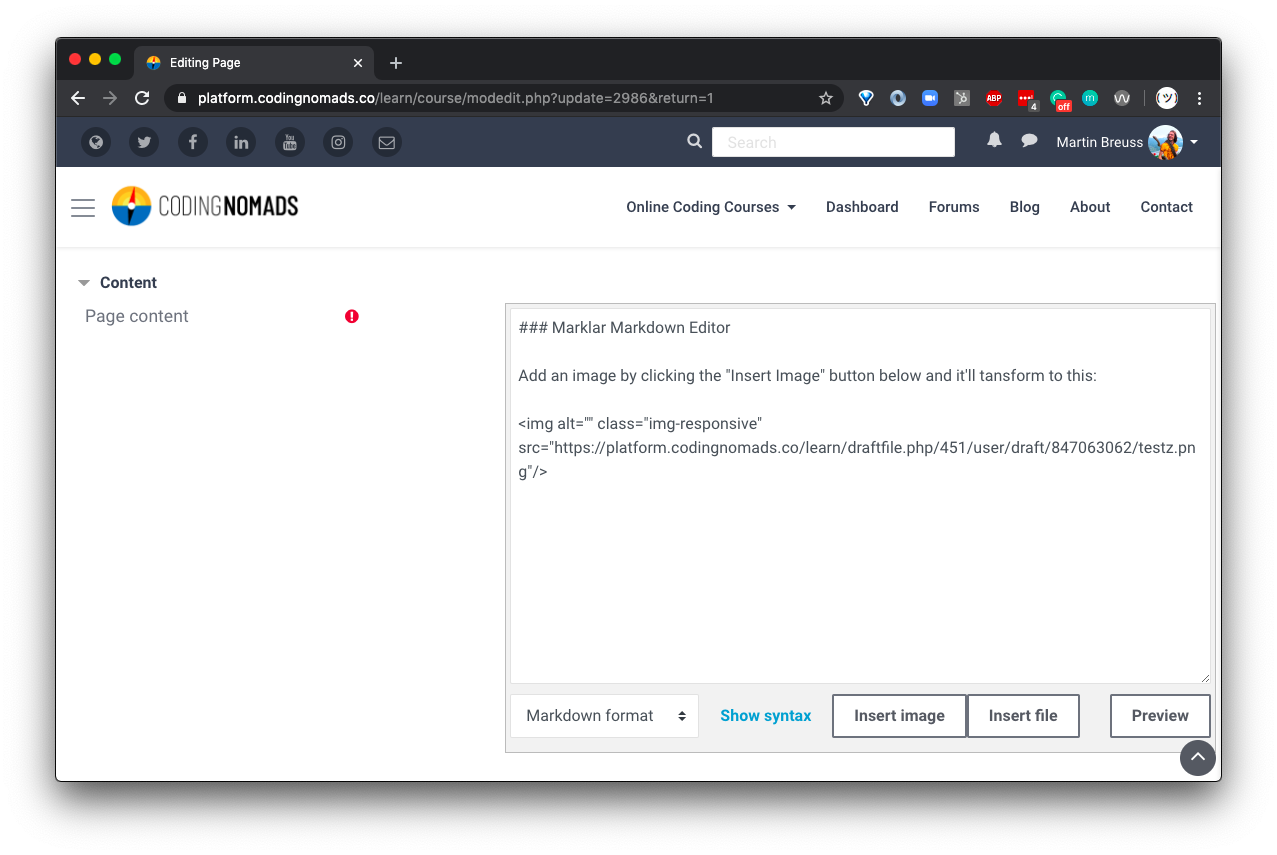 Markdown Course Creation - CN Course Creator Docs Markdown Course Creation - CN Course Creator Docs
